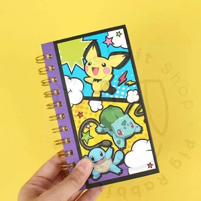 Cuaderno Tapa Dura Anillada Pókemon Morada – Pig Rabbit Shop