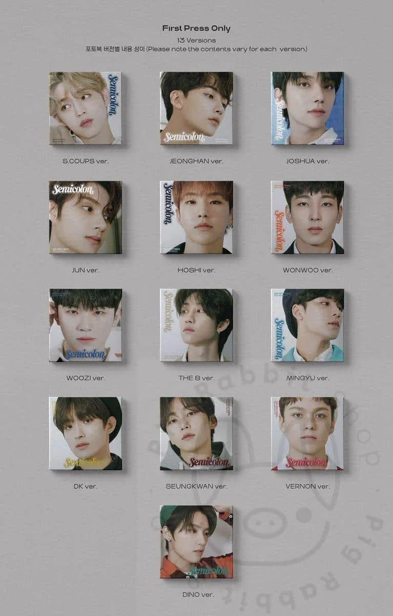 Seventeen special album - Semicolon [ Individual ] [ first press ...