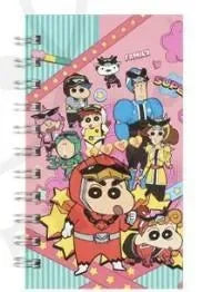 Shin-chan - Crayon Shinchan Basic Pocket Notebook Rosa – Pig Rabbit Shop