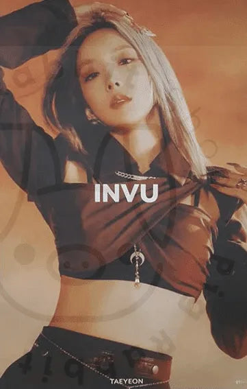 TAEYEON - INVU [ orange ] poster – Pig Rabbit Shop
